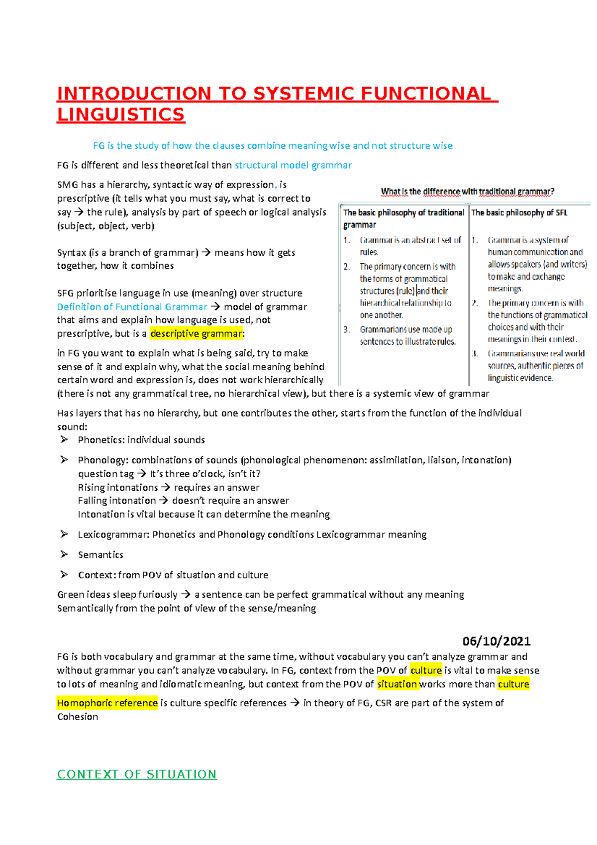 Introduction To Systemic Functional Linguistics Introduction To Systemic Functional