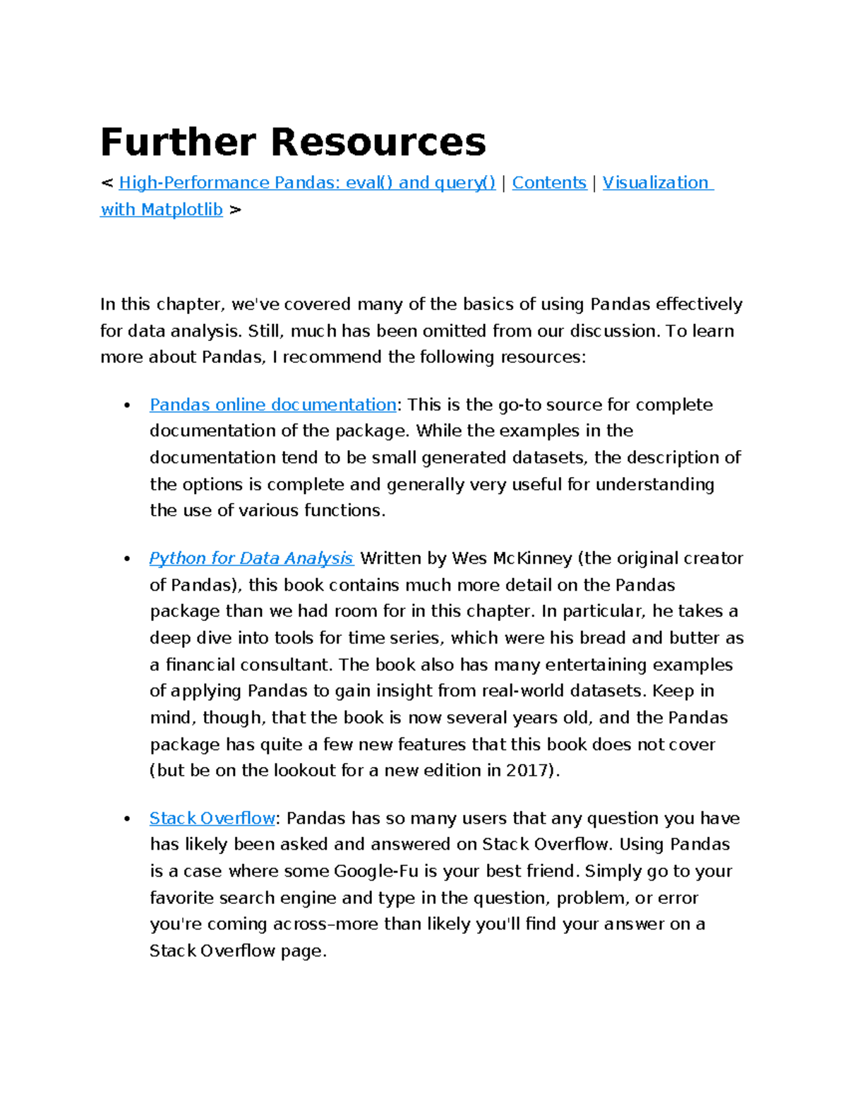 Module 4 Matplotlib Textbook Chapter Further Resources