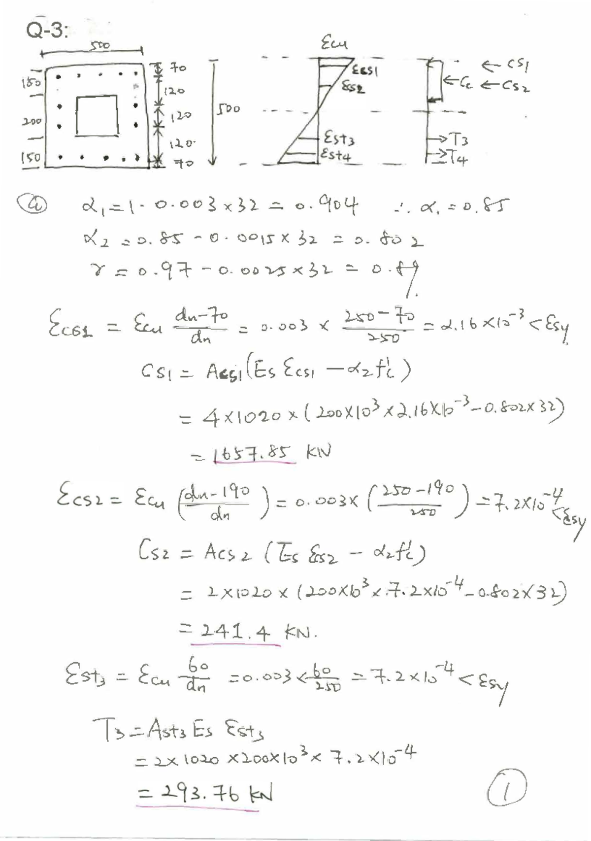 Column problems Solution Q3-1 - Q-3: £ \ o - ..)..-oO - (S-o © • • Soc ...