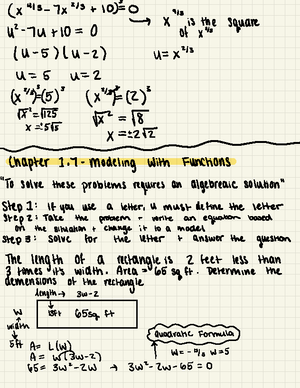 Chapters 1-3 - Chapter 1: Graphs, Chapter 2: Functions and their Graphs, Chapter 3: Linear - Studocu