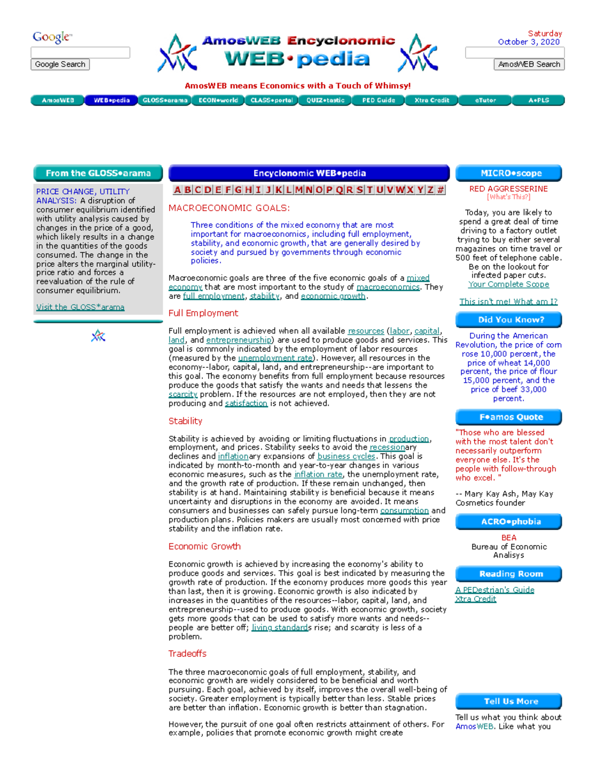 Amos WEB is Economics Encyclonomic WEB pedia - Google Search Saturday October 3, 2020 AmosWEB ...