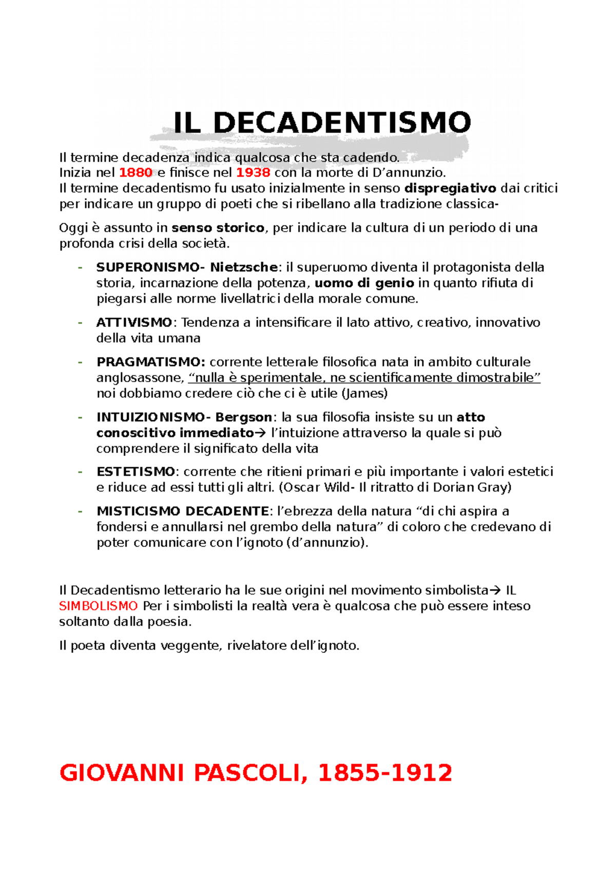 Appunti PER IL MIO 900 - riassunto del libro + informazioni aggiuntive ...