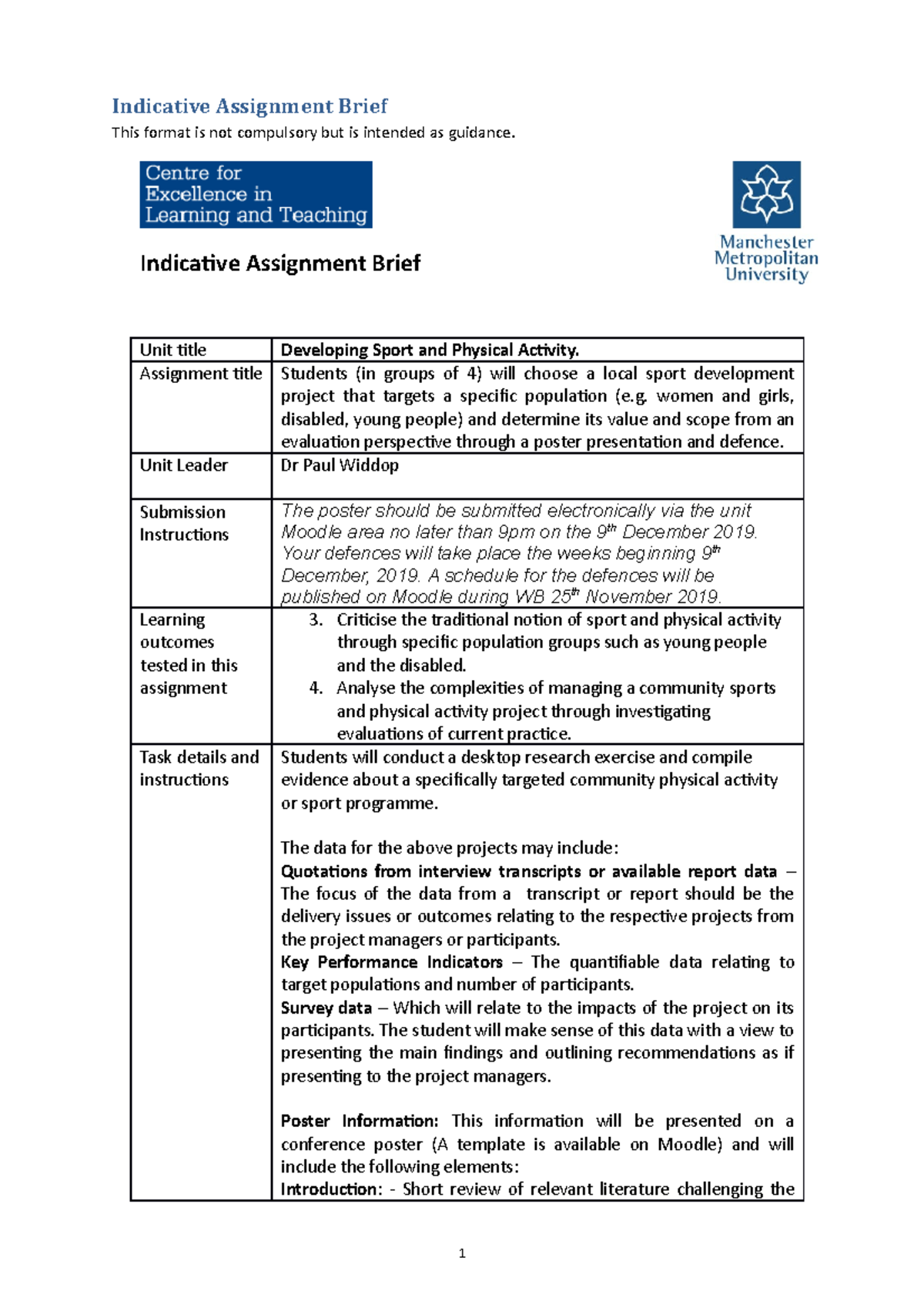 Assessment 1 brief - 85923302 - MMU - Studocu