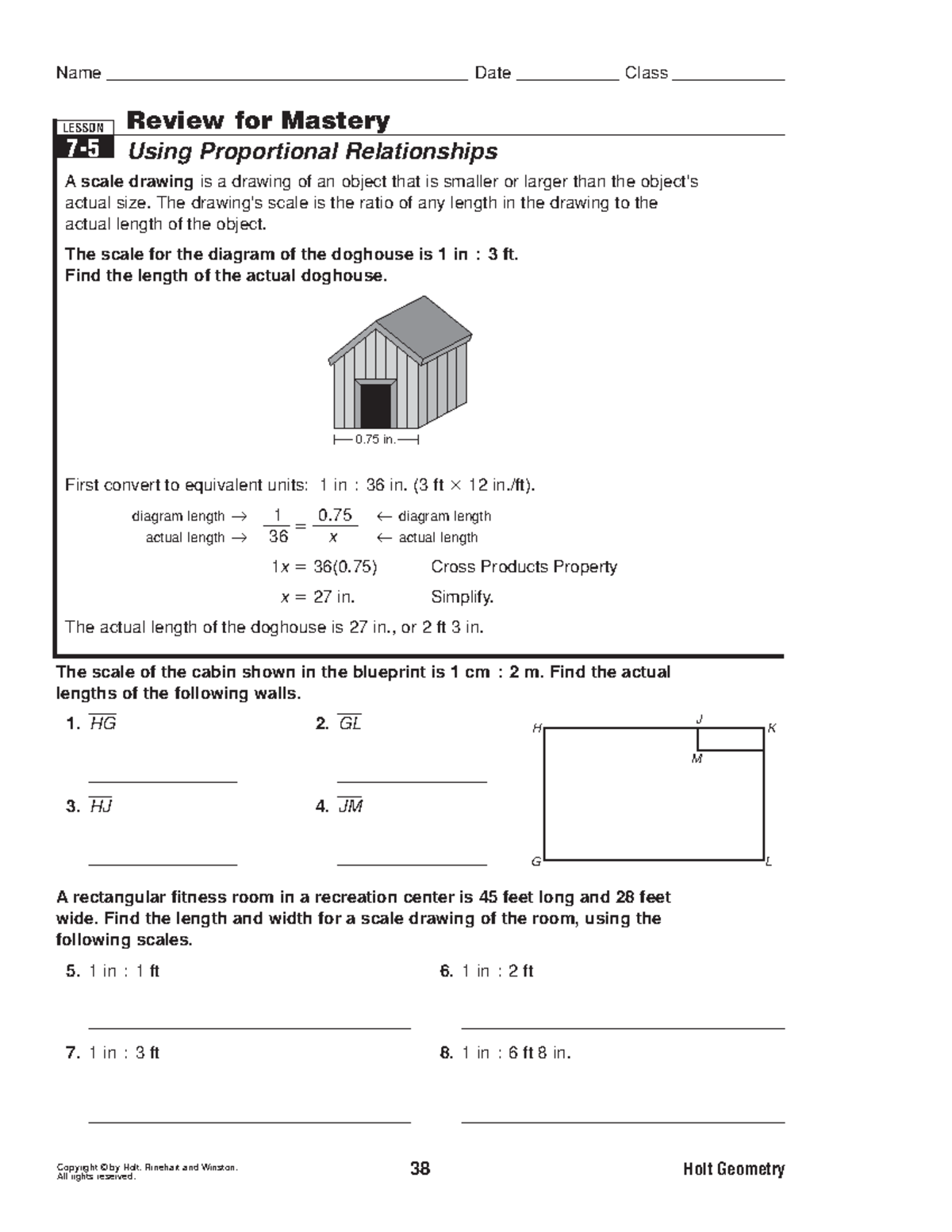 7.5 Review for Mastery - The homework assignment for chapter 7 ...