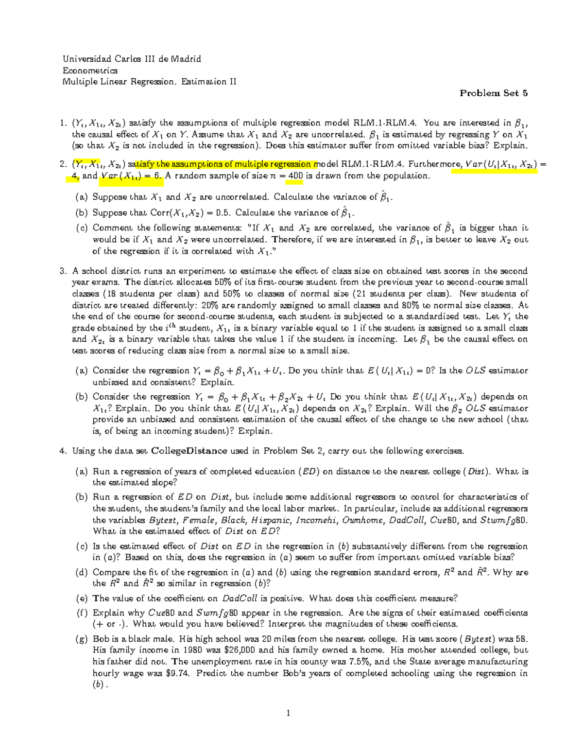 Hoja 5 english 2023-2 - exercise sheet 5 - Universidad Carlos III de ...