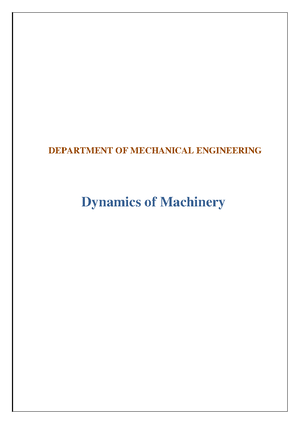 DOM(U3) - Dynamics of Machinery Lecture notes - UNIT – III TRANSVERSE ...