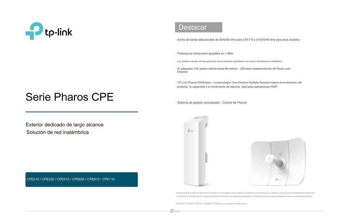 CPE series-Datasheet.en.es - Destacar Ancho de banda seleccionable de ...