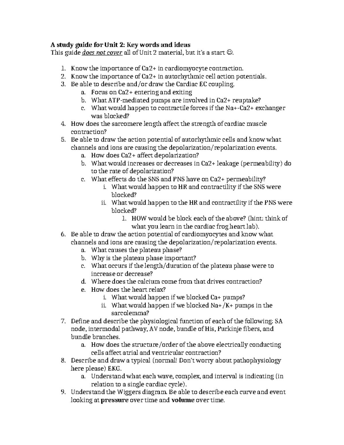 A&P2 Unit 2 Study Guide - Practice - A study guide for Unit 2: Key ...