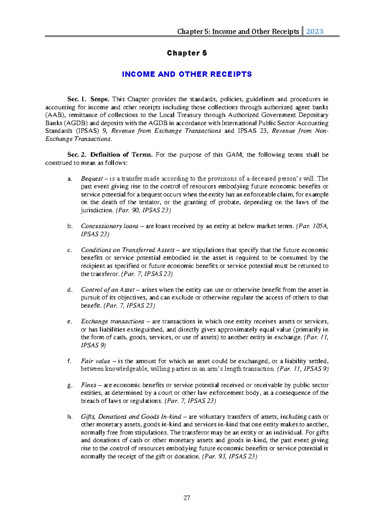 Chapter 5-Income and Other Receipts 02-22-2023 - Chapter 5 INCOME AND OTHER RECEIPTS Sec. 1 ...