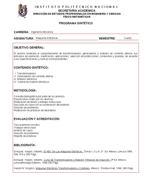 Practica 4-Lab - Práctica 4 macinas eléctricas - Laboratorio de Maquinas Eléctricas Practica 4 ...