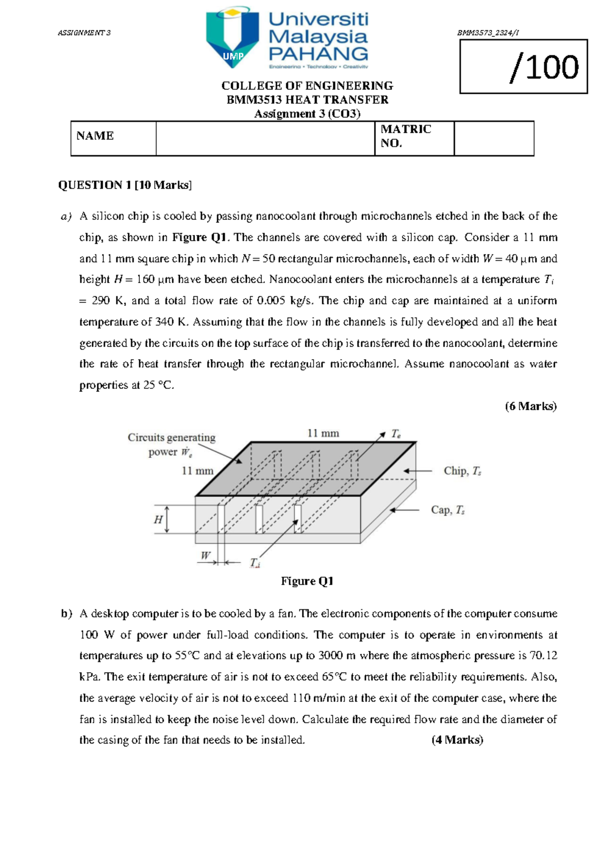 Assignment 3 (Kalam) Topic Convection - UMP COLLEGE OF ENGINEERING ...