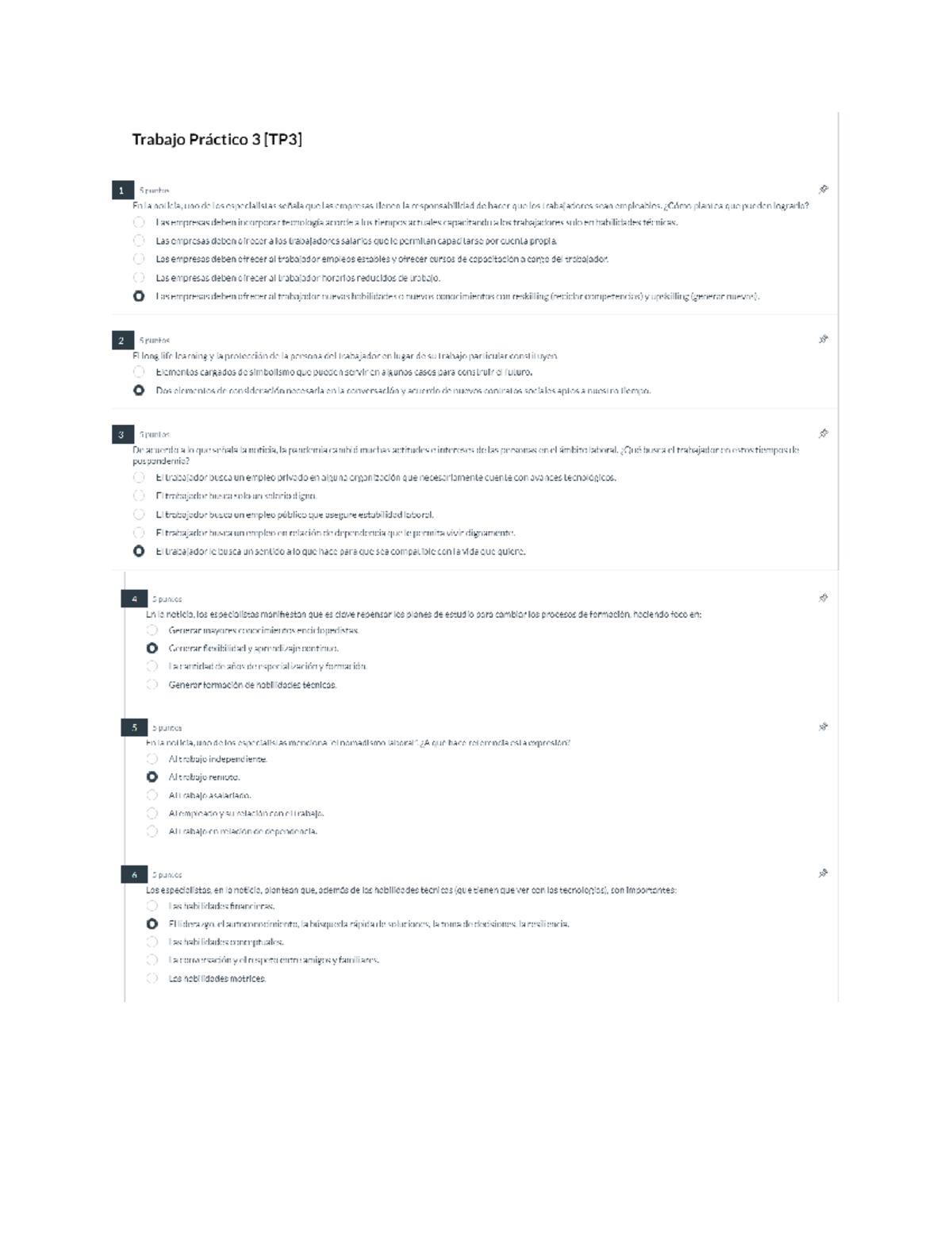 Tecnología, humanidades y modelos globales TP3 (95%) - Trabajo Práctico 3 1 5 puntos En la ...