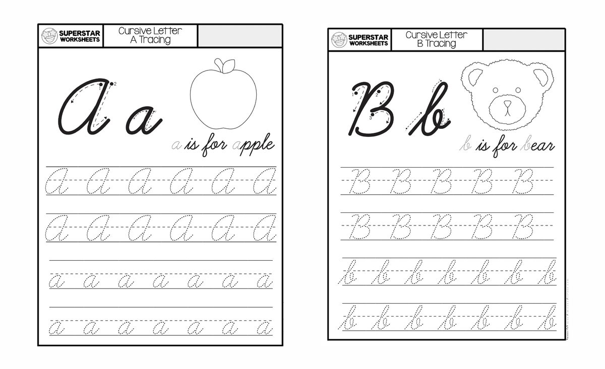 Cursive letter trace - ................. - SUPERSTAR Cursive Letter ...