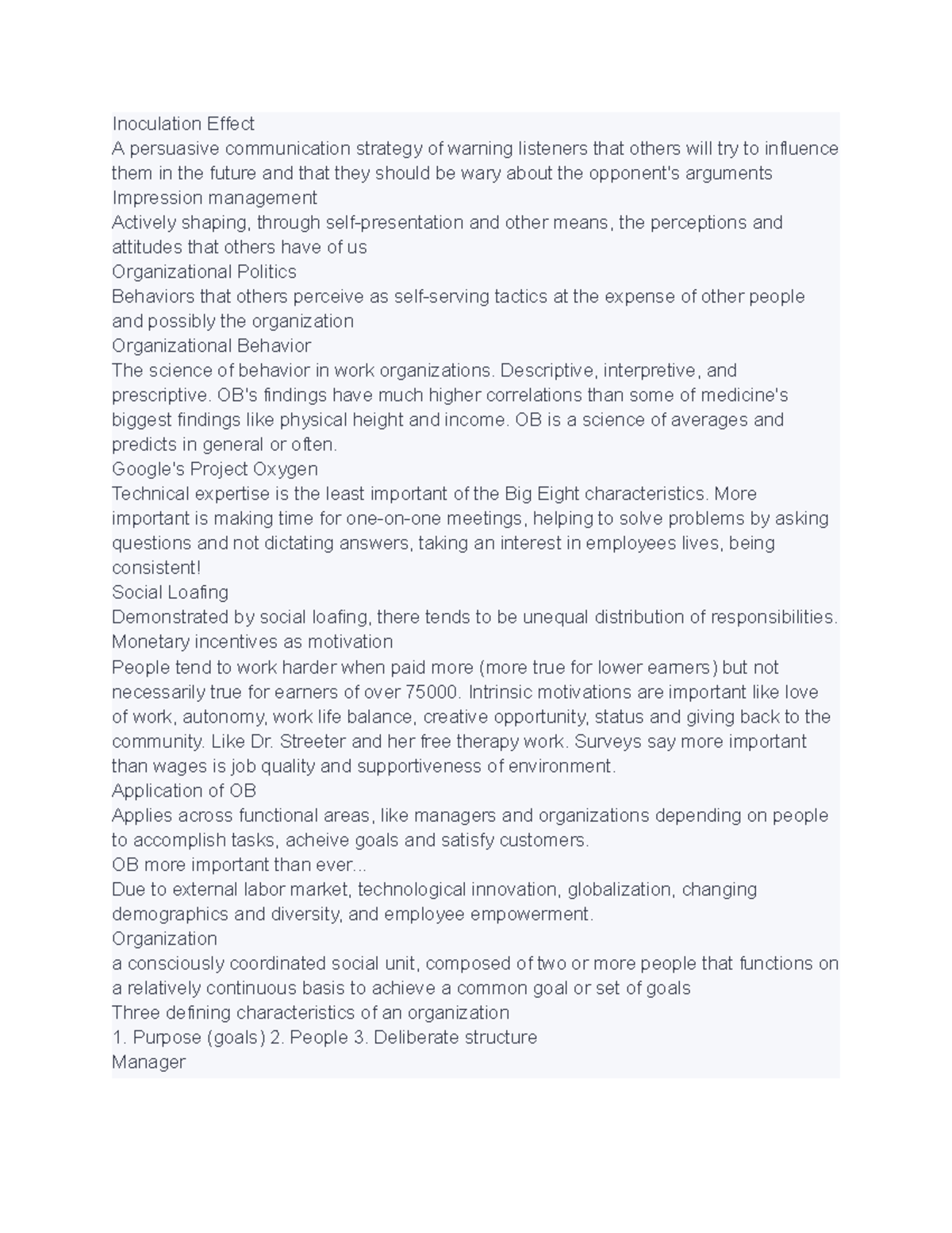 Busi 405 (48) - lecture notes - Inoculation Effect A persuasive ...
