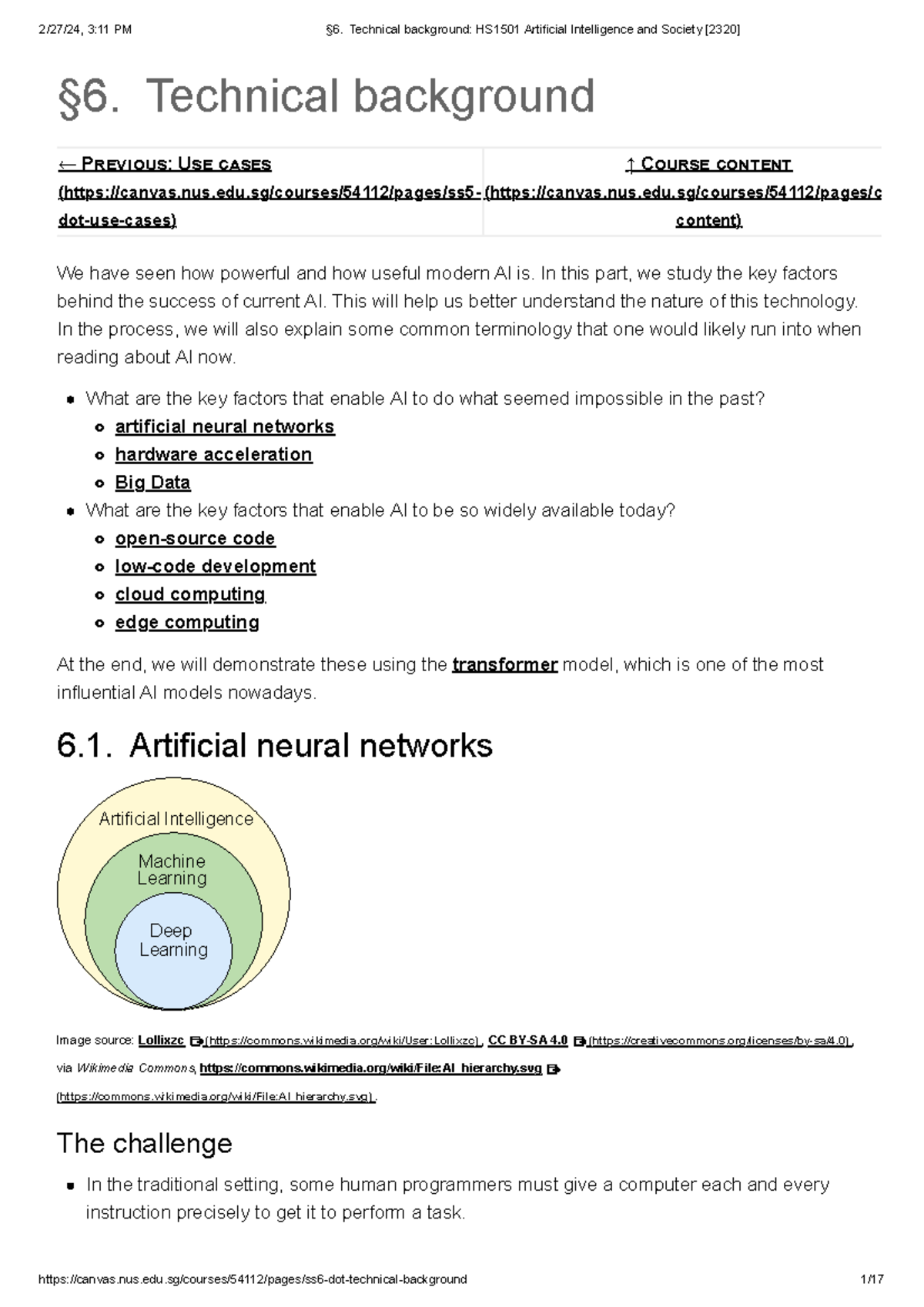 HS1501 §6. Technical background - §6. Technical background ← P: U - Studocu