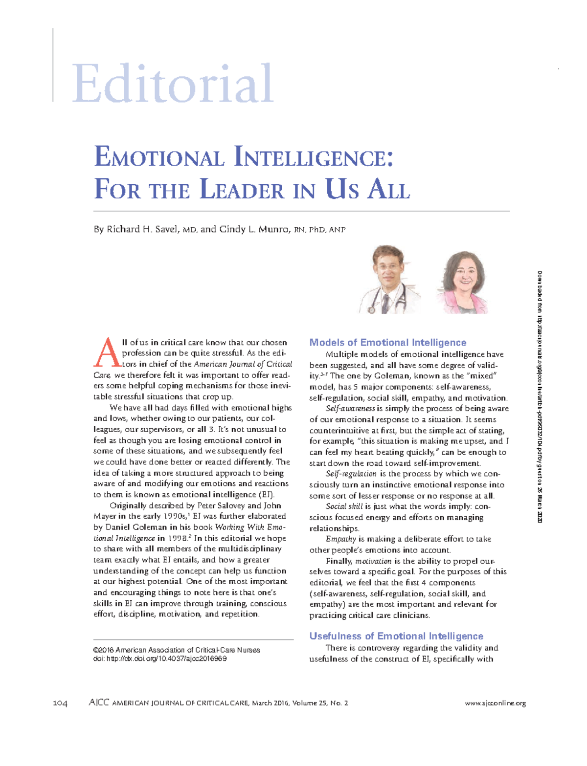 W11R12 Emotional Intelligence - Ints 1240 - MRU - Studocu