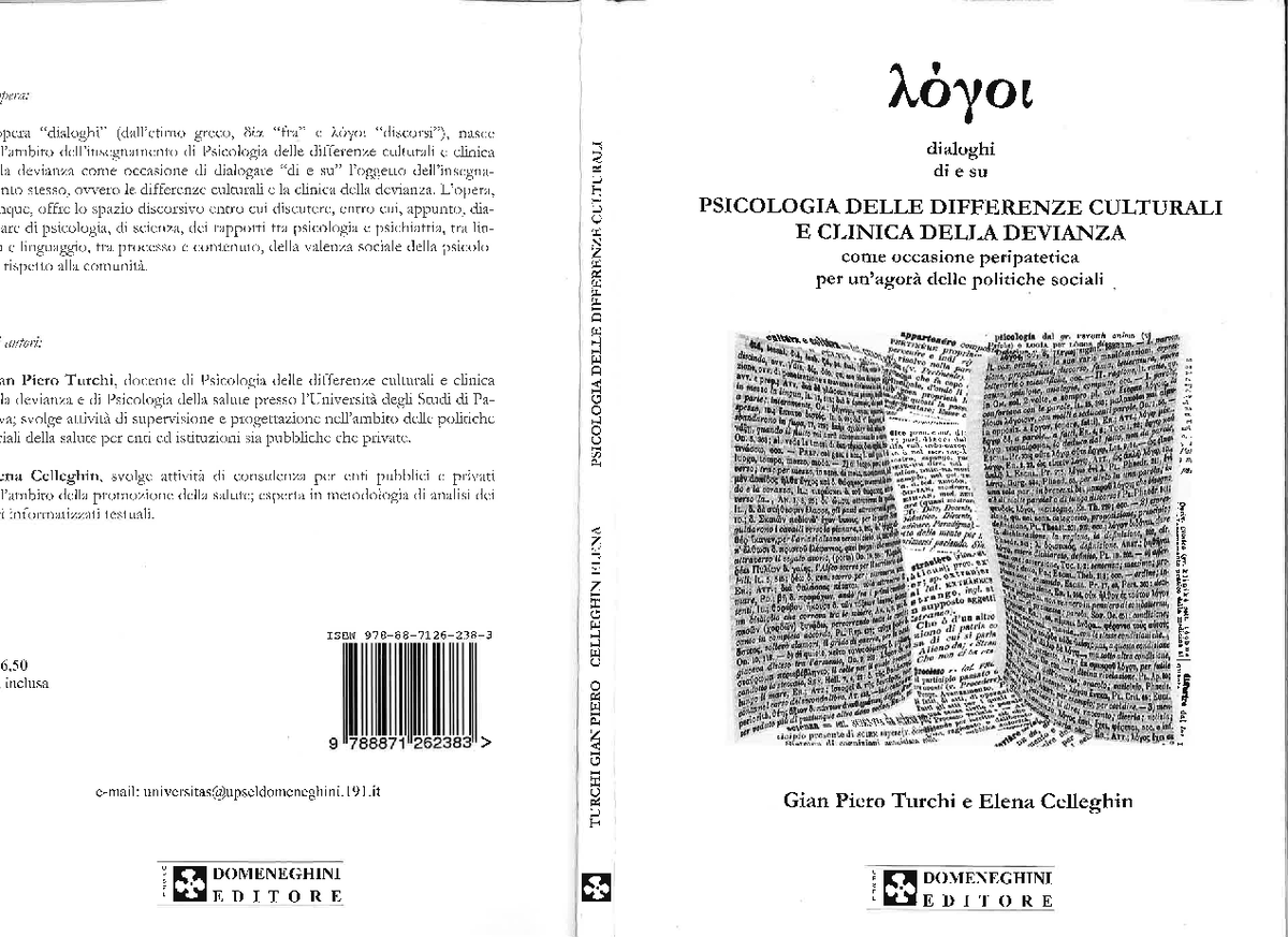 Logoi Psicologia delle differenze culturali e clinica della devianza by ...