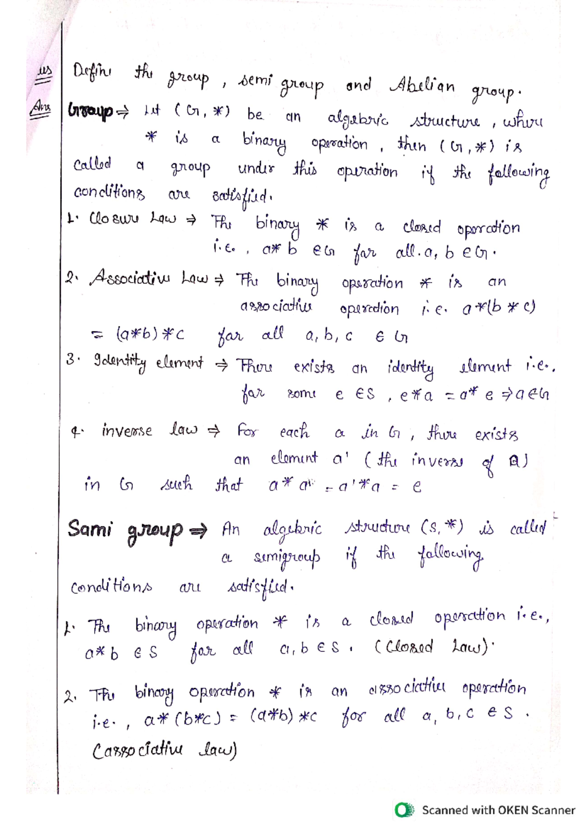 Maths assignment 2 - notes - Mathematics for Computer Science - I - Studocu