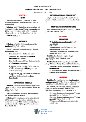 Math 31.1 syllabus - SYLLABUS FOR UNDERGRADUATE COURSES A. COURSE ...