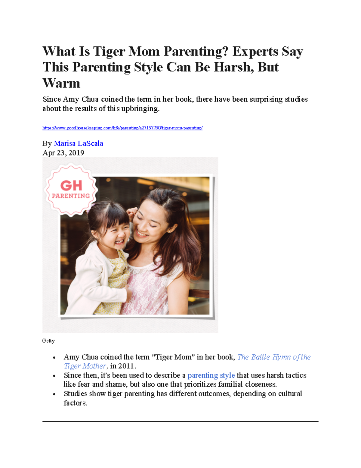 What Is Tiger Mom Parenting - goodhousekeeping/life/parenting/a27197790 ...