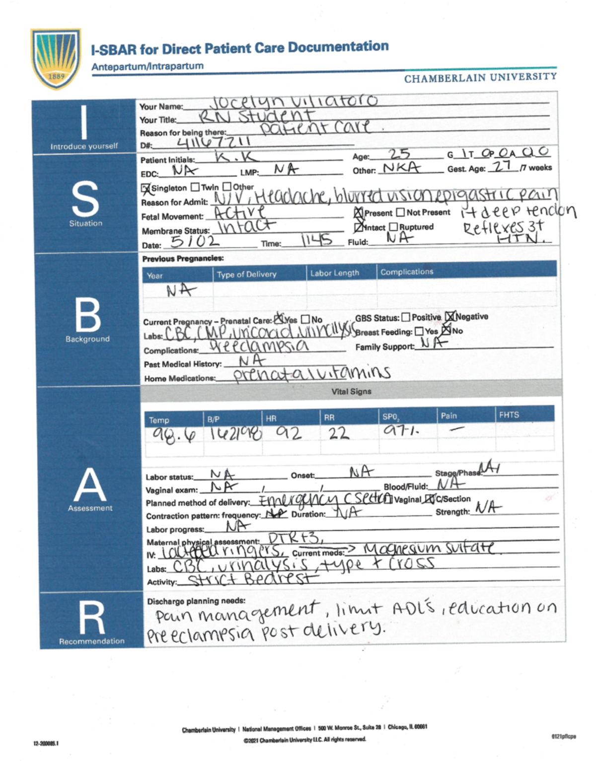 2 isbar - Nur342 - Studocu