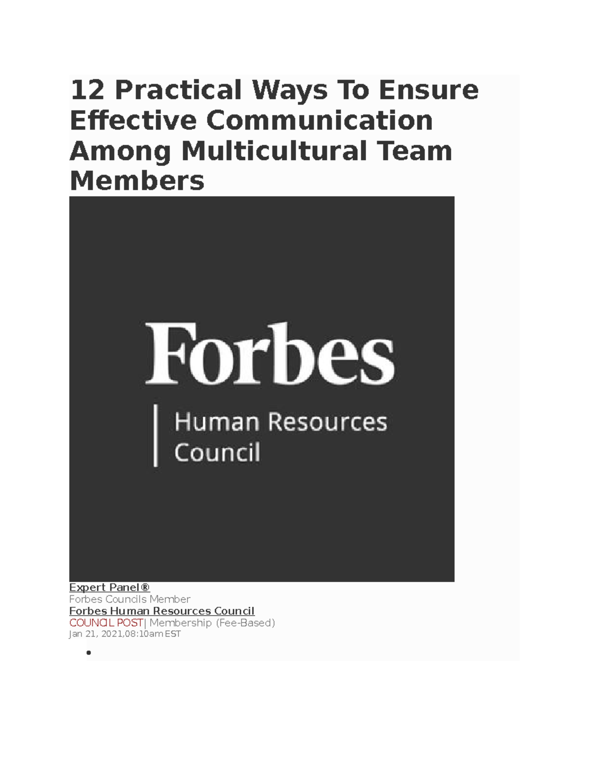 12 Practical Ways To Ensure Effective Communication Among Multicultural ...