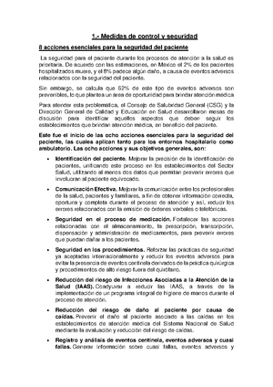 Medidas de control y seguridad - 1.- Medidas de control y seguridad 8 ...