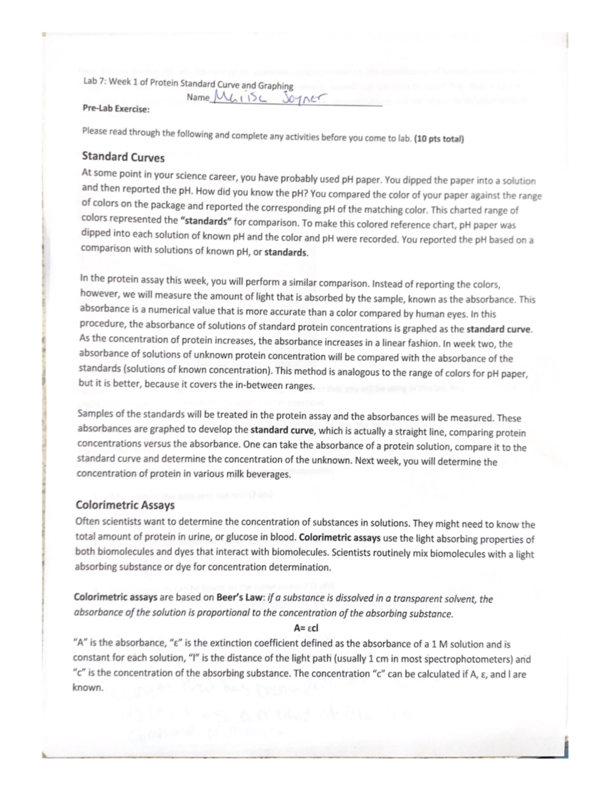 Lab 6 Prelab - CHEM 1152K - Studocu