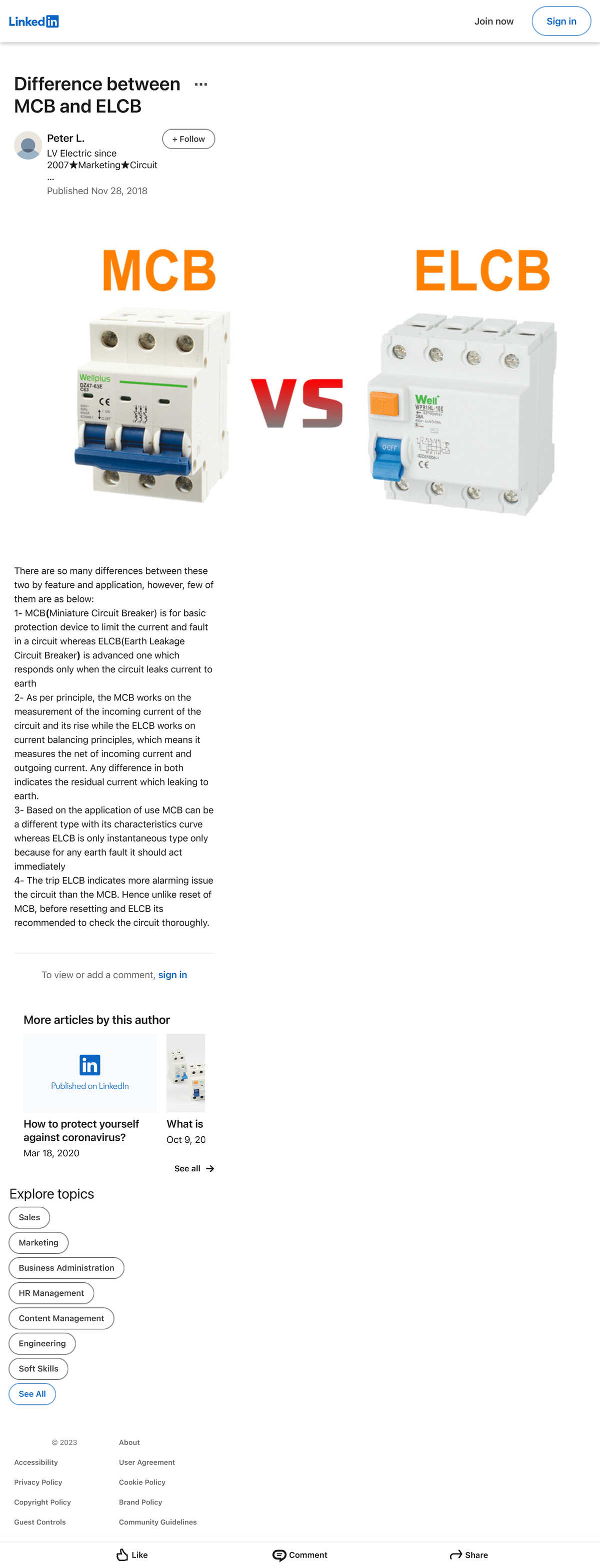 Compare mcb and elcb - To view or add a comment, sign in Explore topics ...