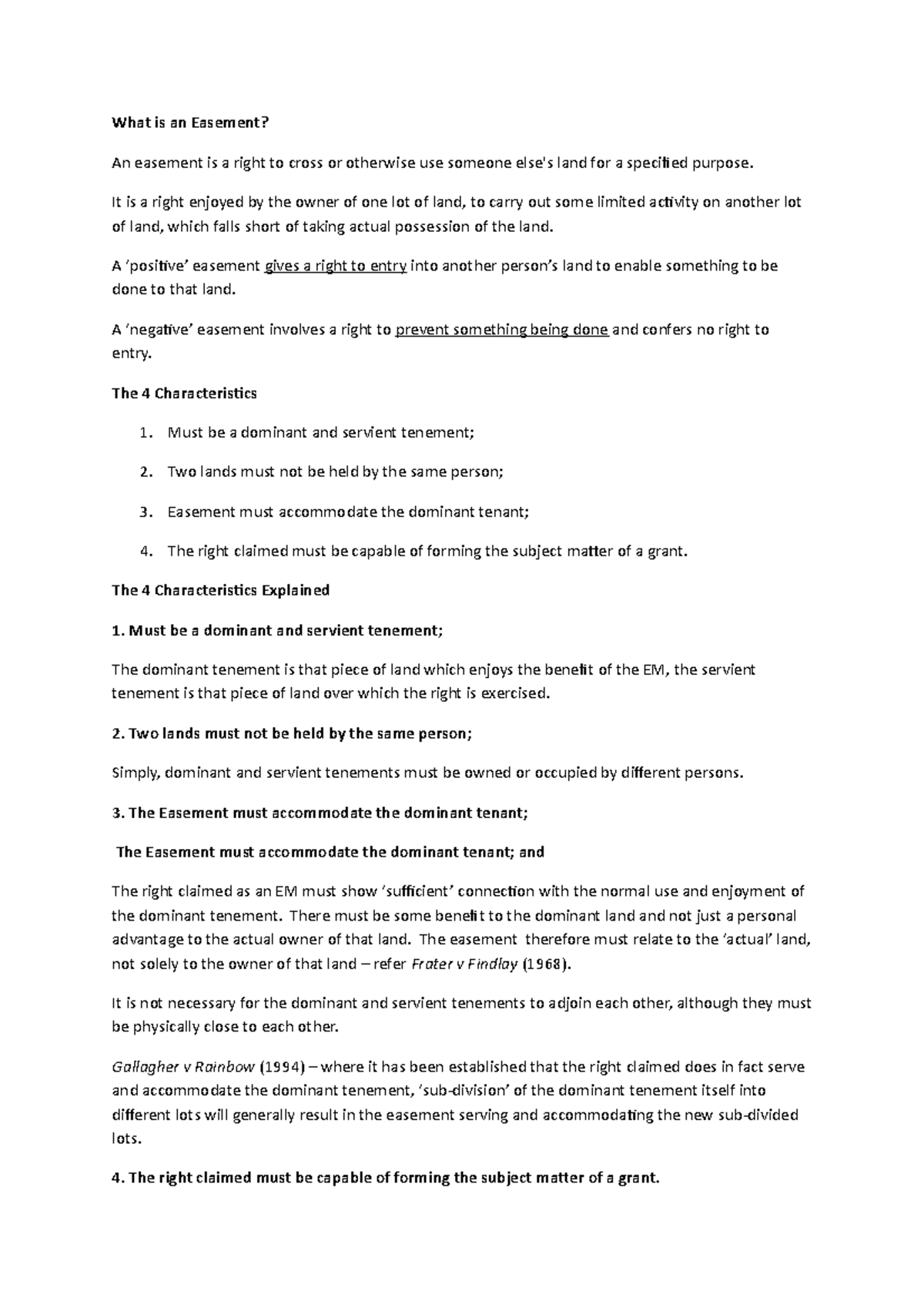 Easement AND Covenent - What is an Easement? An easement is a right to ...