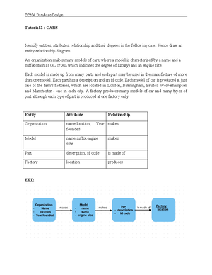 Tutorial 1 - By Dr.Chloe - CC204 Database Design Tutorial 1: Database System Development Life ...