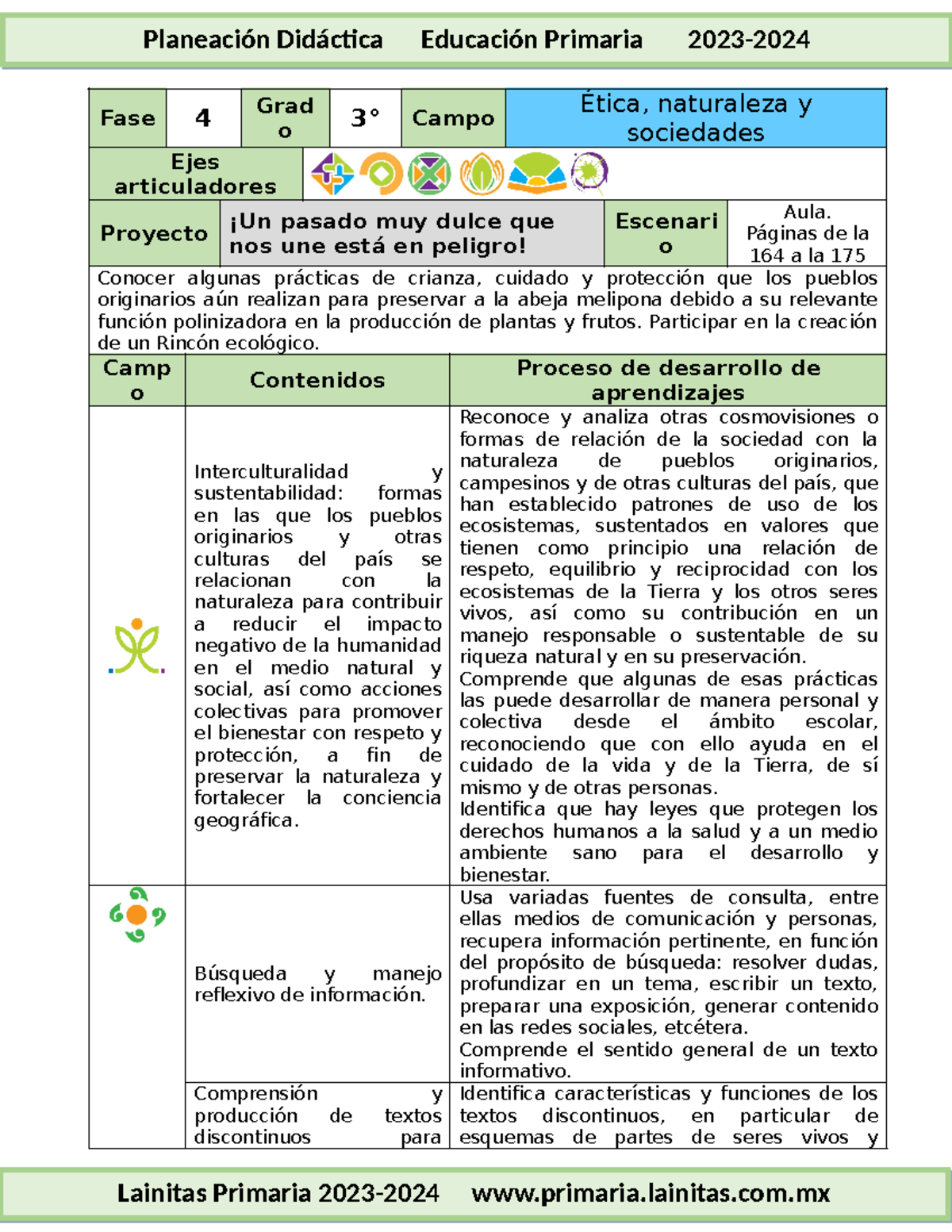 3er Grado Marzo - 01 Un pasado muy dulce que nos une está en peligro (2023-2024) - Fase 4 Grad o ...