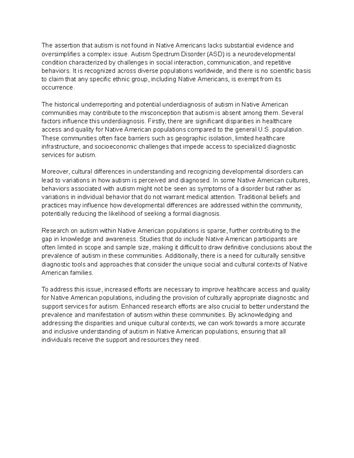 Ai revolution of 2025 - The assertion that autism is not found in ...