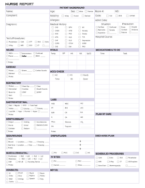 Telemetry SBAR Report Sheet - PMH ...