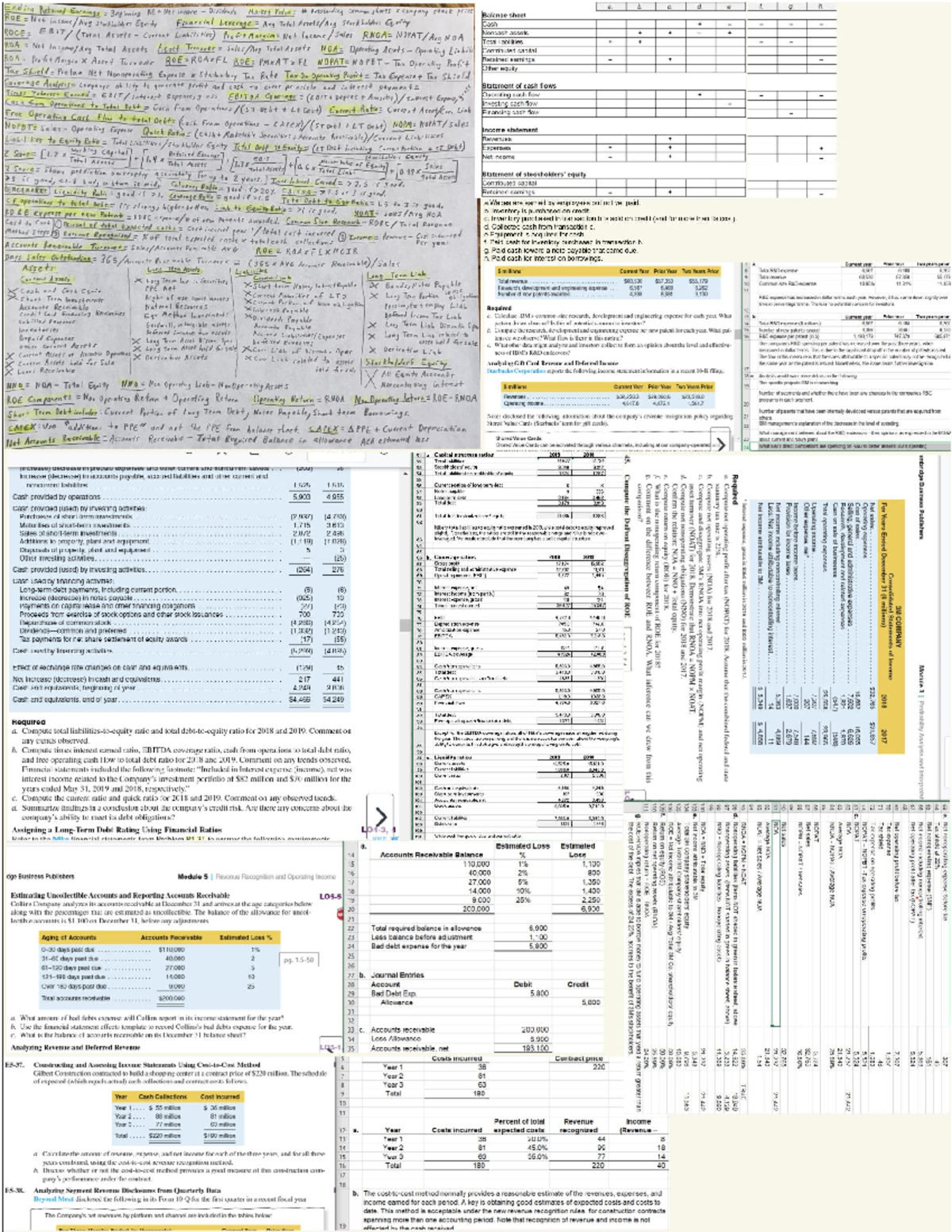 FILE 0898 - exam 1 cheat sheet - End Retained Earnings Begining Net ...
