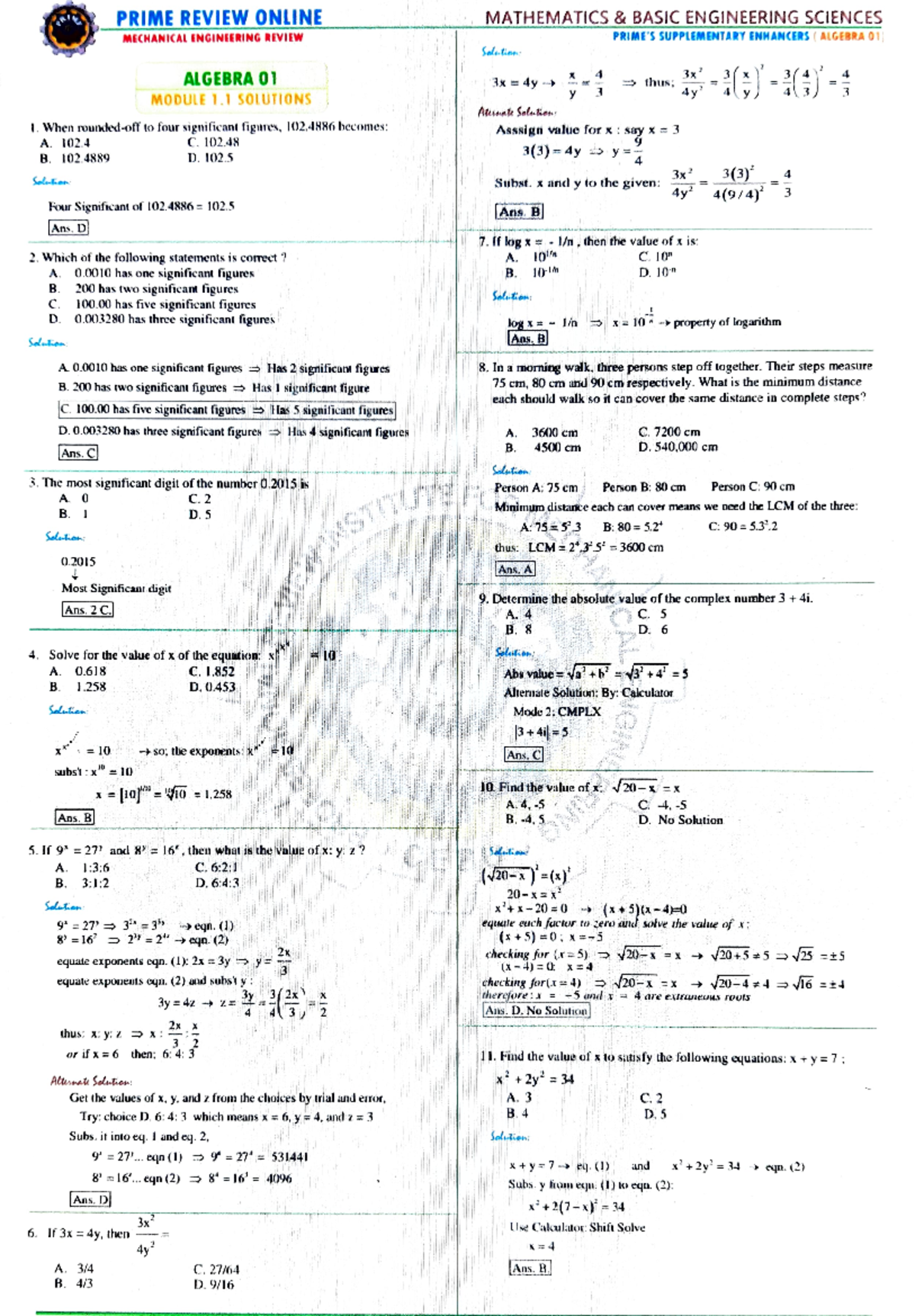 Copy-of-1 - Review - PRIME REVIEW ONLINE MATHEMATICS BASIC ENGINEERING ...