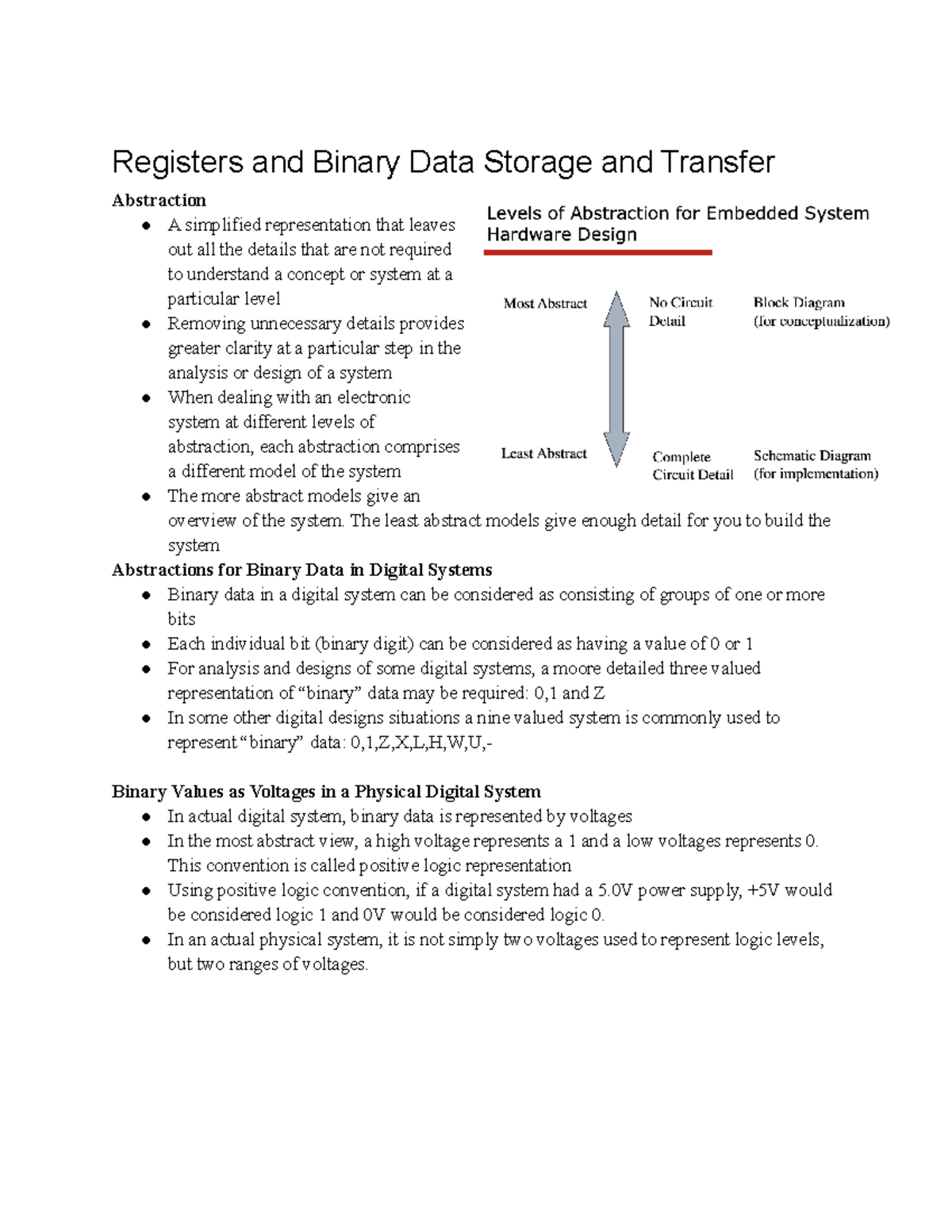 Lecture 2 - Registers and Binary Data Storage and Transfer Abstraction ...