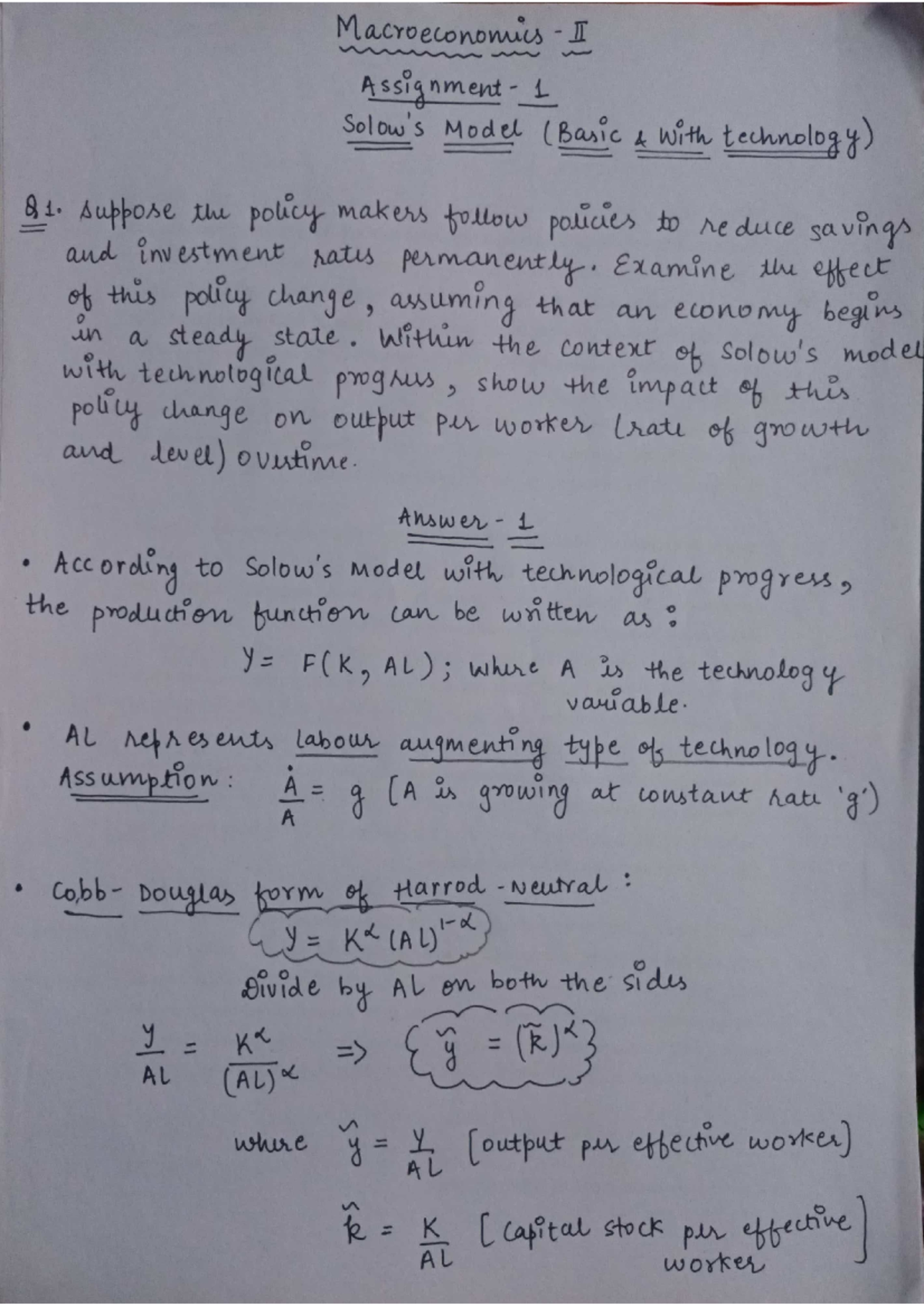Assignment macro - BA 501 - Studocu