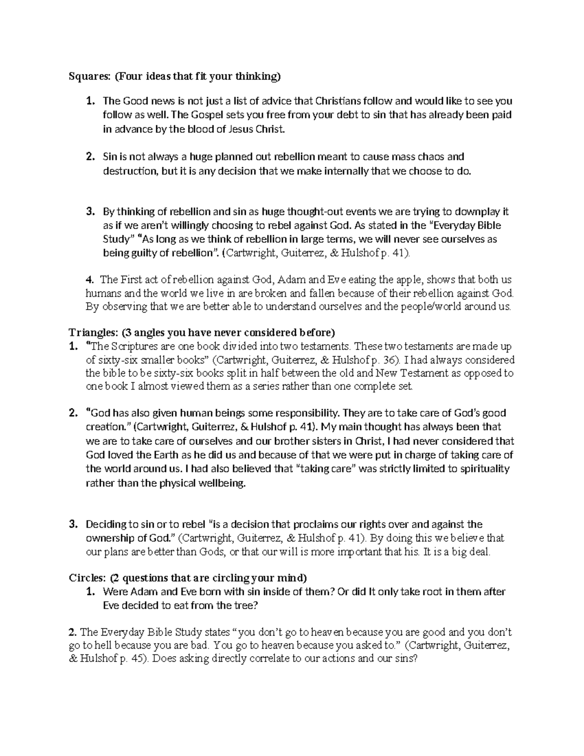 BIBL 104 Questions about the bible - Squares: (Four ideas that fit your ...