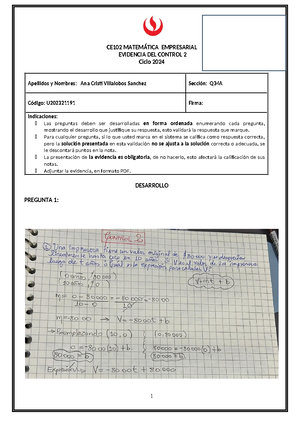 Semana 5 - EXAMEN - SEMANA 5 Zizar es una empresa que produce y vende ...