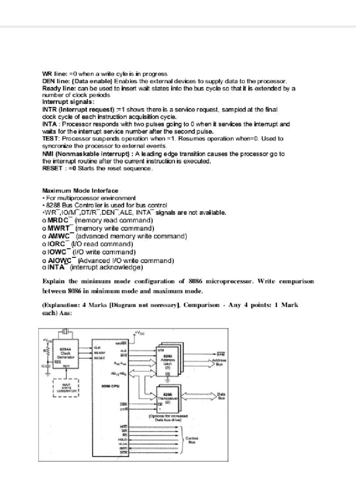 Mp3 - Different types of modes in microprocessor - computer application - Studocu