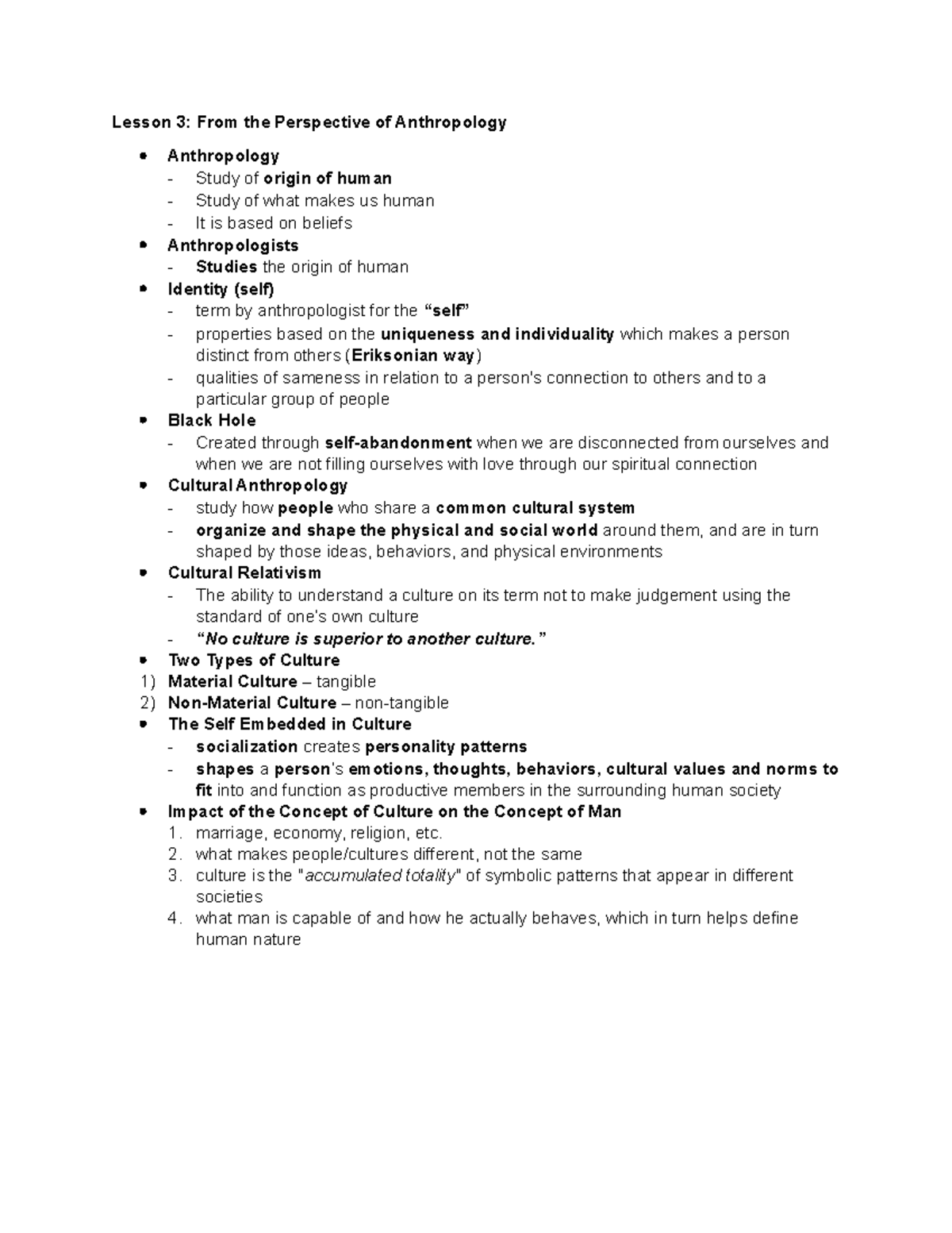 GEN 002 Reviewer Lesson 3 - Lesson 3: From the Perspective of ...