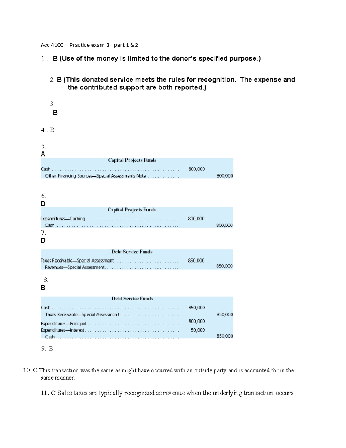 Practice exam 3 sol1 - egewrgeg - Acc 4100 – Practice exam 3 - part 1 ...
