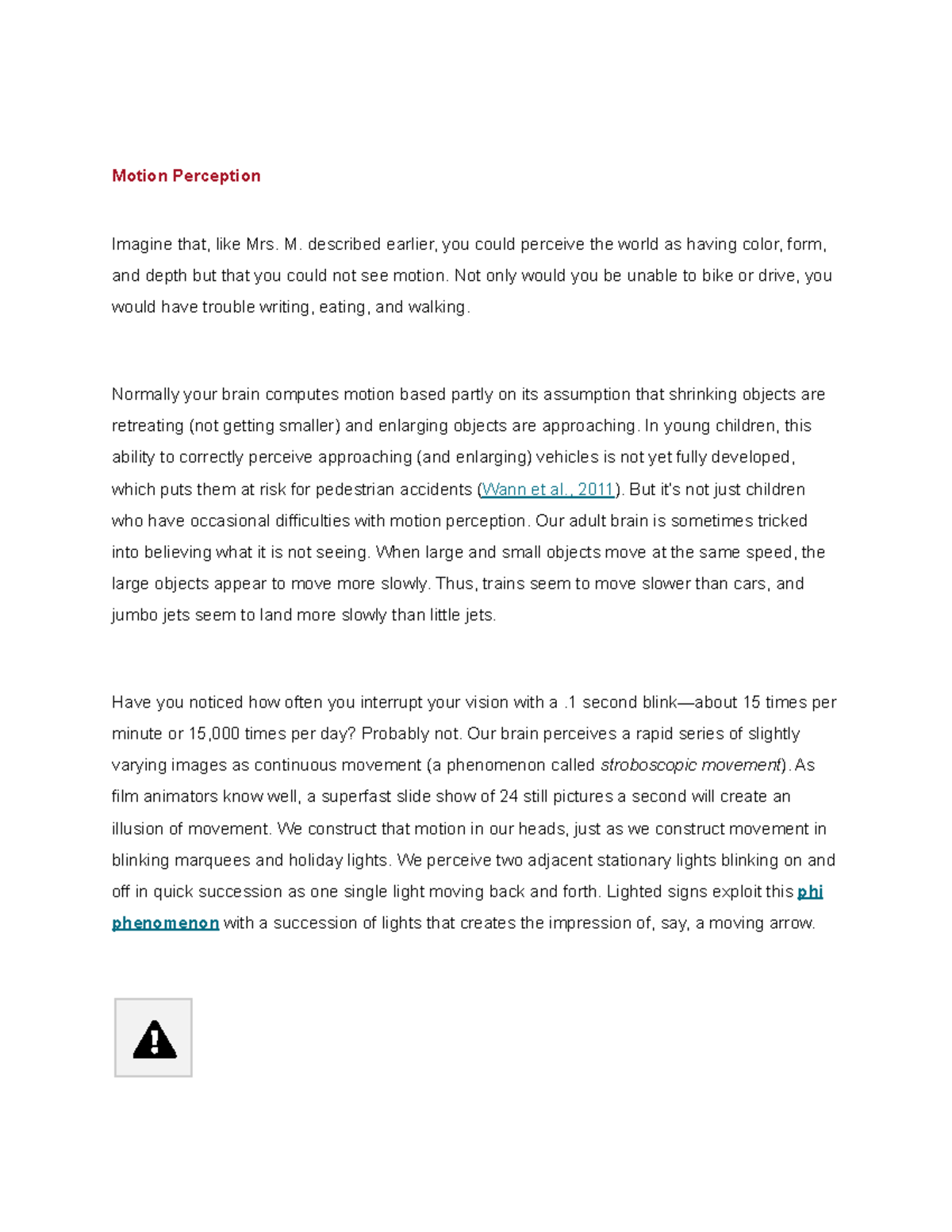 Motion Perception - Taught by Jared Keeley - Motion Perception Imagine ...