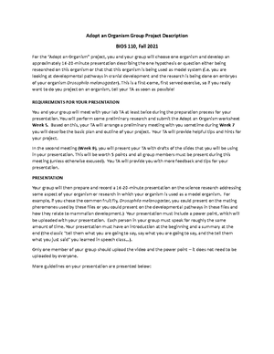 Bios 110 Week 6 pt 2 - Bios 110 Cells and Organism Notes - Lecture 1 ...