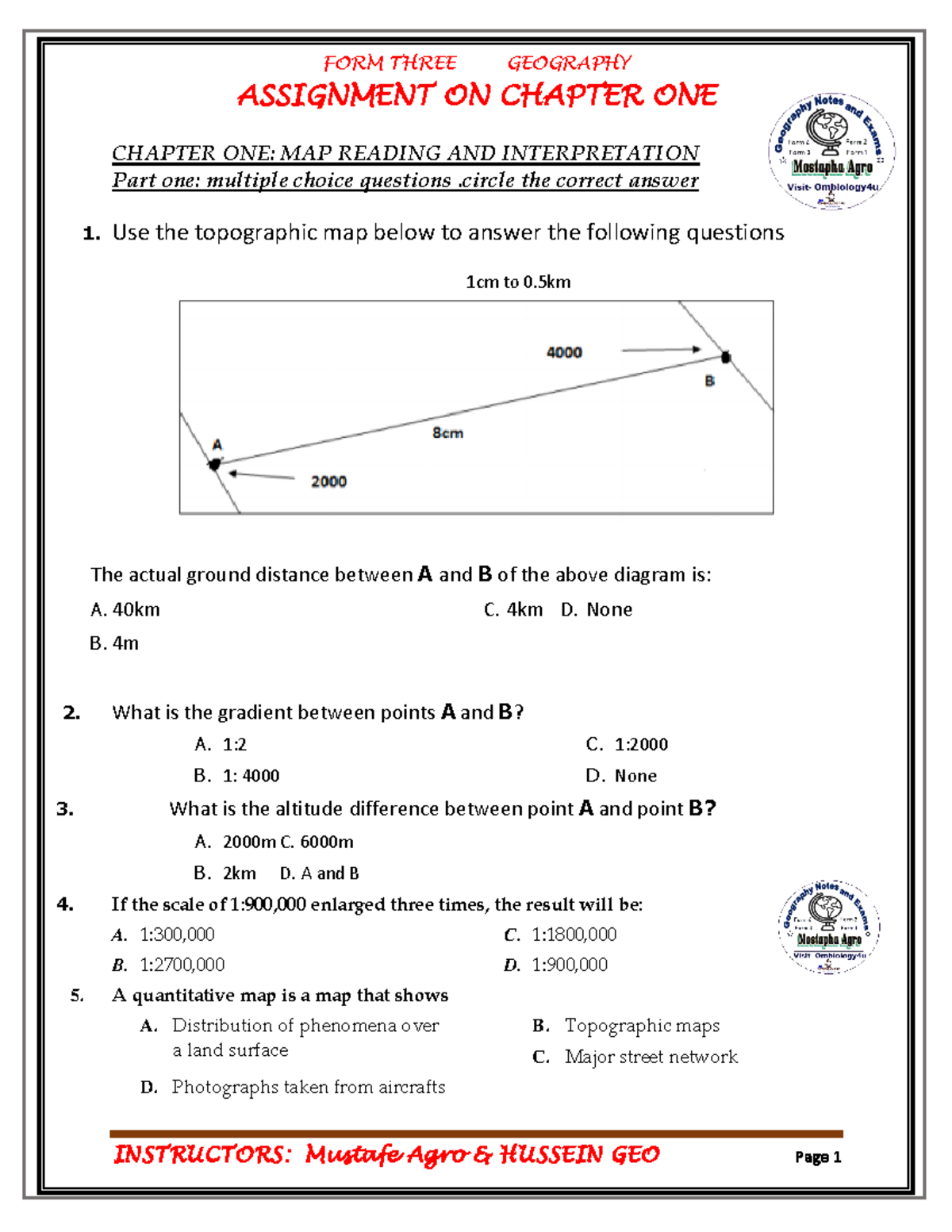 F3 Map Geo Assignment Mustafe Agro & Xuseen Geo - Ombiology - FORM ...