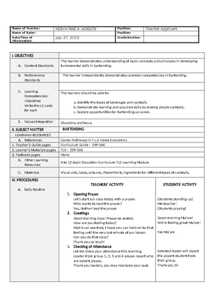JHS Lesson-PLAN- Boyles-LAW - CONTENT Boyle’s Law CONTENT STANDARD The ...