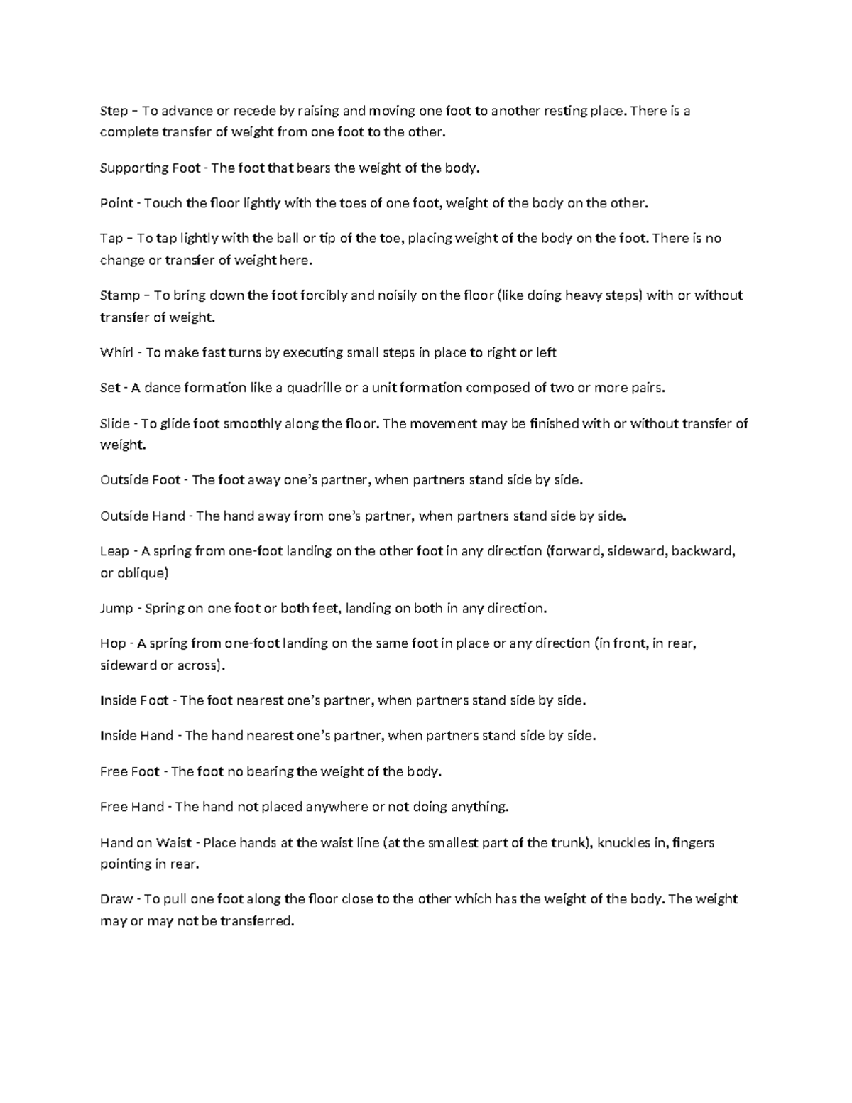 Step - PE - dance - Step – To advance or recede by raising and moving ...