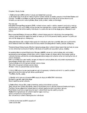 Chapter 3 - Study guide for exam one with answers. - Chapter 3 Study ...