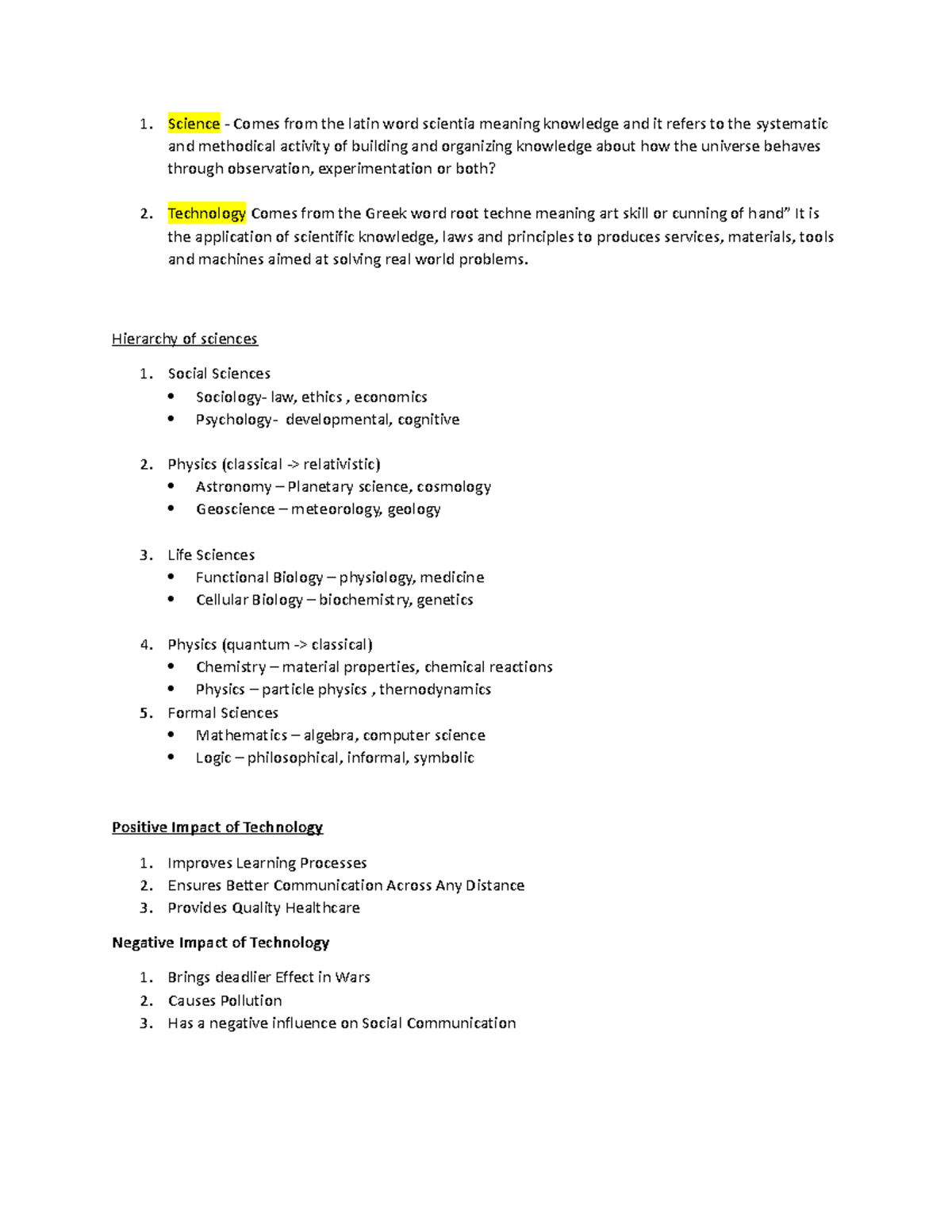 STS Reviewer - aefaefae - Science - Comes from the latin word scientia meaning knowledge and it ...